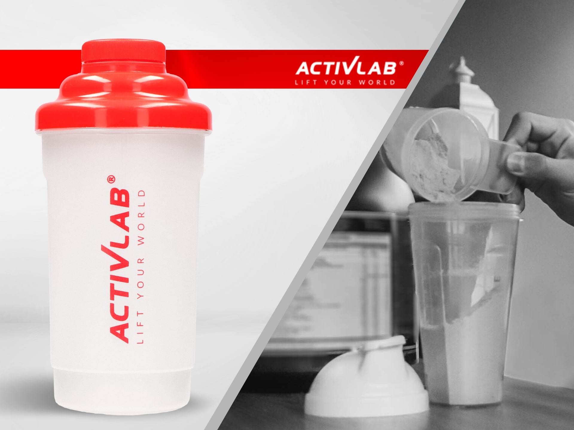Activlab fit shaker blue 600 ml купити, ціна в Києві та Україні, відгуки ⭐ Mega Mass